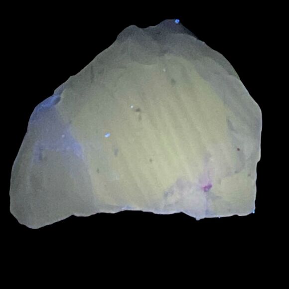 Unbranded | Other | White Clear Layered Art Glass Cullet Glowing ...